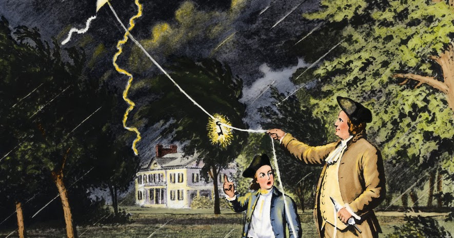 Kite Experiment on Electricity by Benjamin Franklin... and others