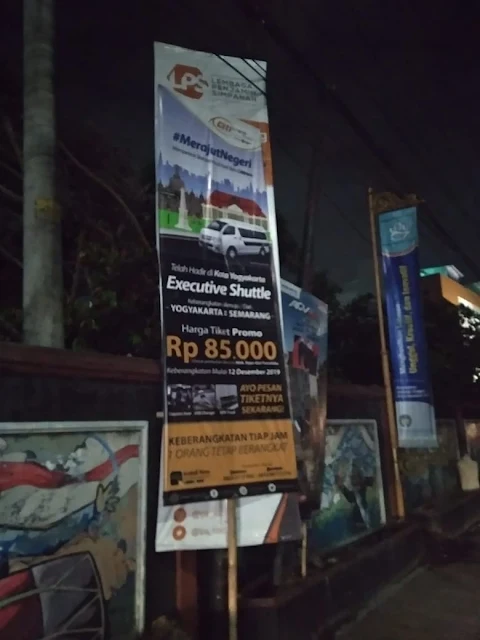Pemasangan T Banner Opening Citi Trans Yogyakarta