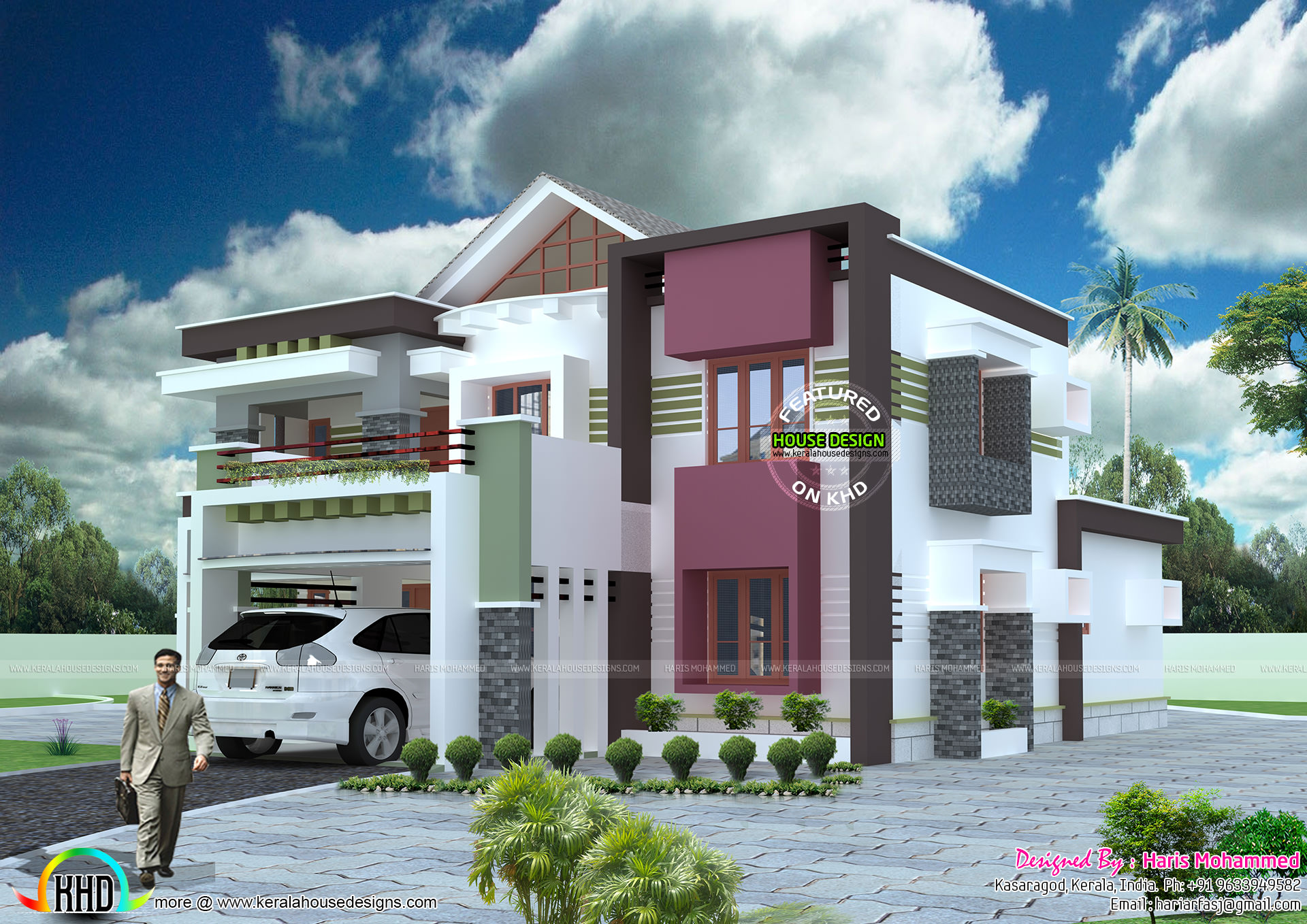 Modern mix roof home 2558 sq-ft