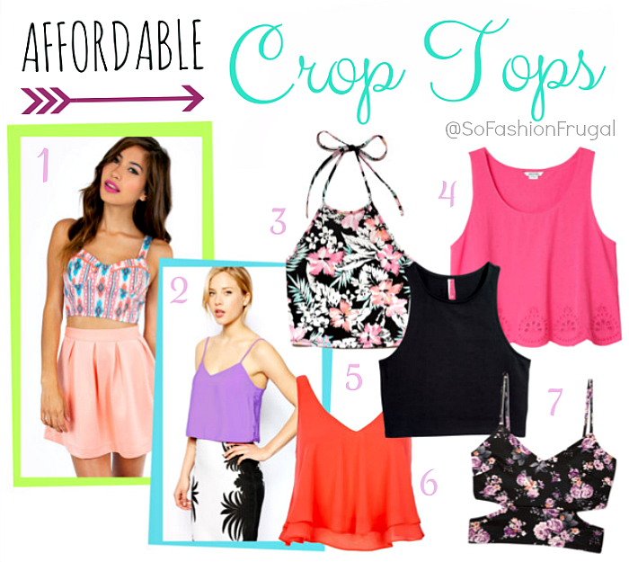 So Fashionably Frugal: Colorful Crop Tops!