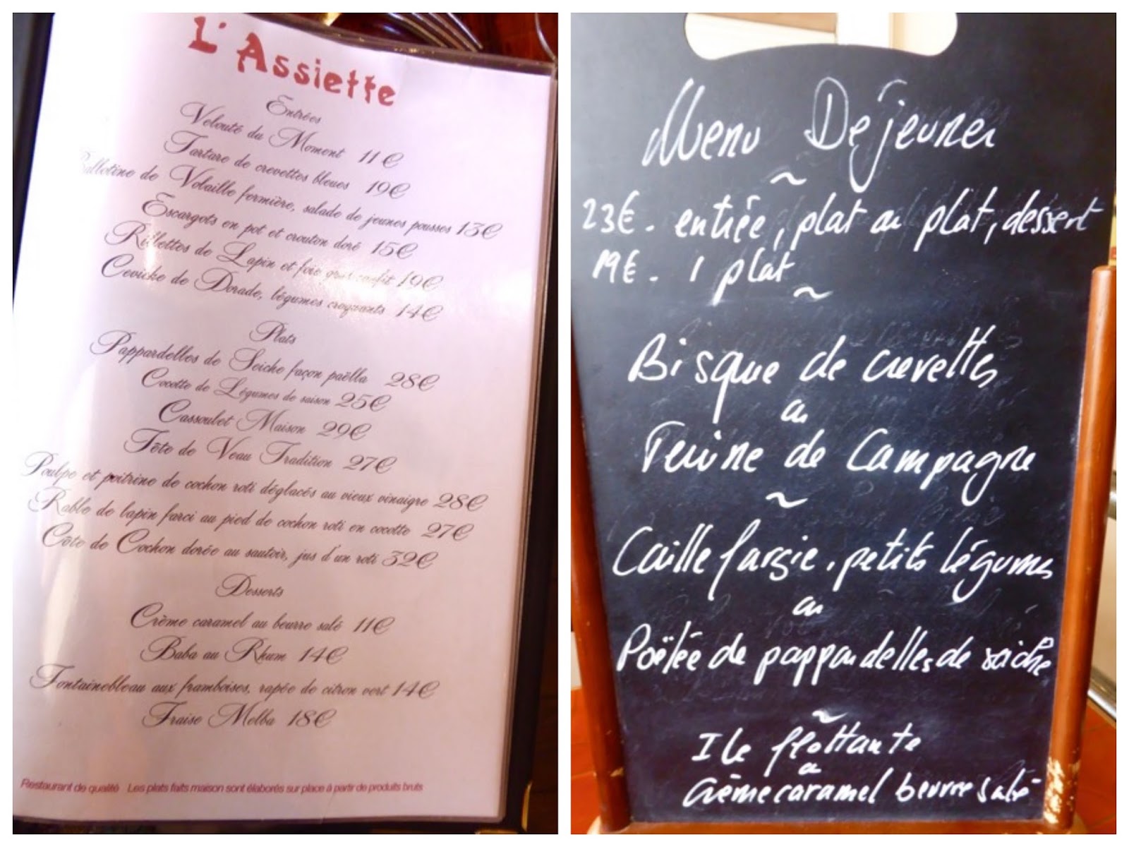 Paris Missives...: L'Assiette -- Restaurant Review