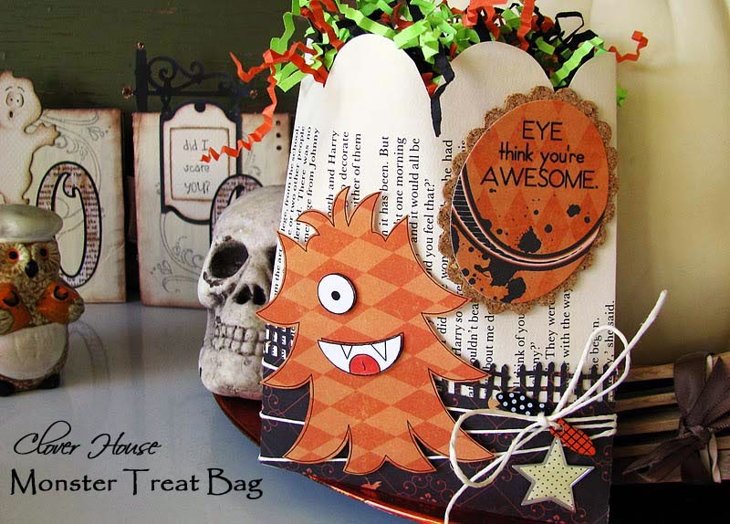 Clover House: Halloween Monster Treat Bag