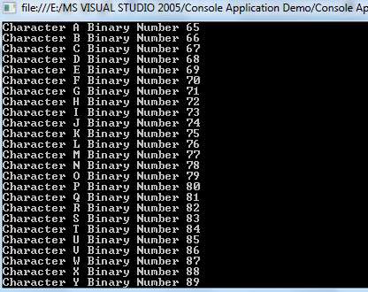 Dot Net Example: Print a character in C# or Print a character using c ...