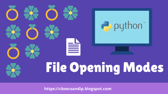 Files Opening Modes in Python File Handling - CBSE CS and IP