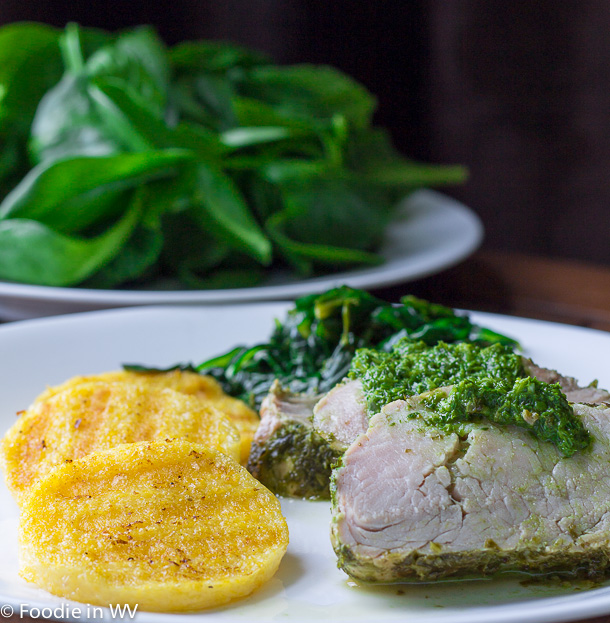 Recipe For Pesto Pork With Polenta Foodie In Wv