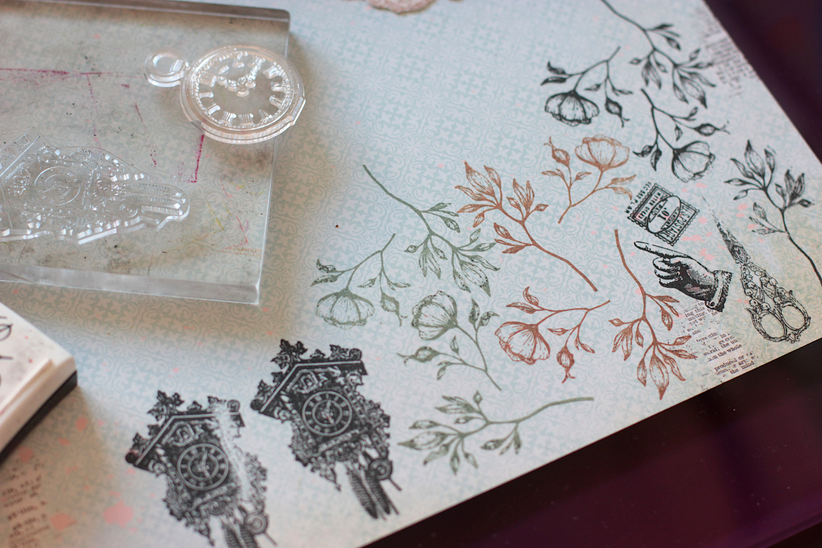 The BoBunny Blog: Creating Embellishments with Stamps