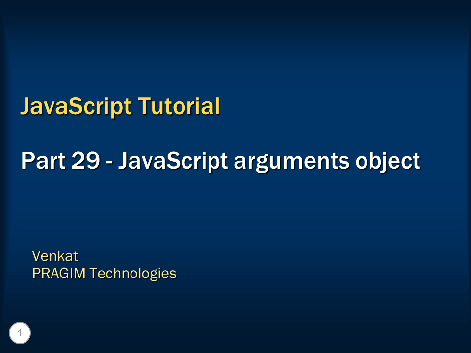Sql server, .net and c# video tutorial: JavaScript arguments object Sql server, .net and c# video tutorial: JavaScript arguments object