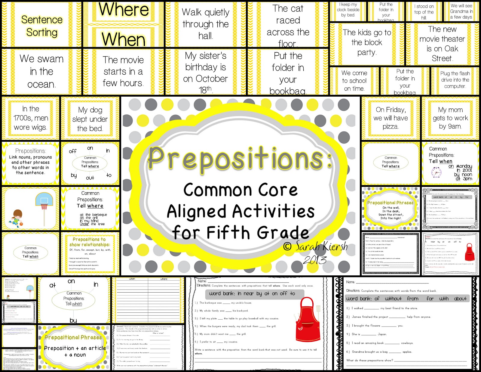 MissKinBK: A Fifth Grade Blog: Prepositions Mini Unit and a Sunday Sale!