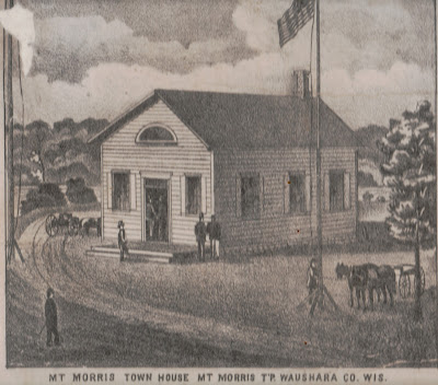 Pieces of Wild Rose, WI Area Genealogy and My Own: Mt Morris Town Hall ...