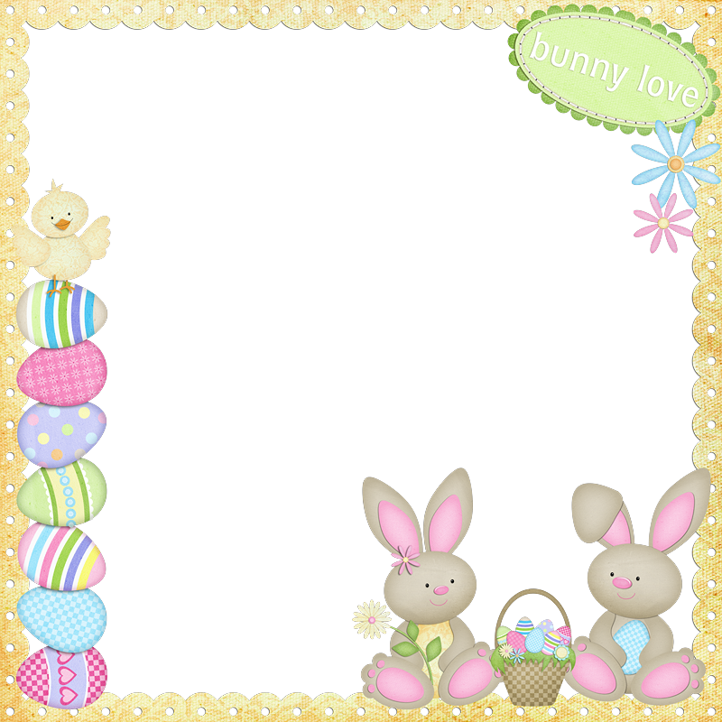 Marcos de Fotos Happy Easter. Conejo de Pascua Semana Santa en png ...