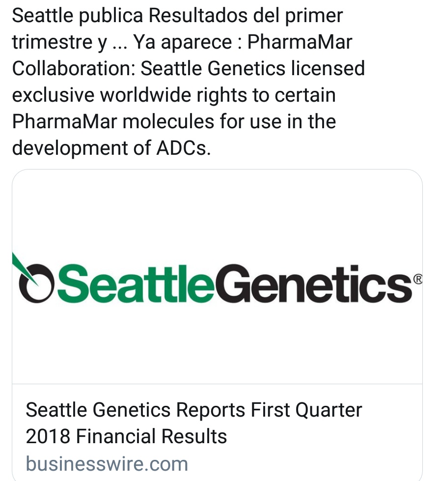 Pharma Jonpi . : Seattle Genetics Reports First Quarter 2018 Financial ...