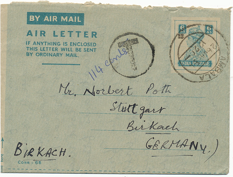 Aerogrammes & Airletters - Philatelic Archeology: India: Air Letter ...