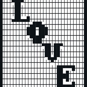 Text Art de I love You con letras raras ♥⁀