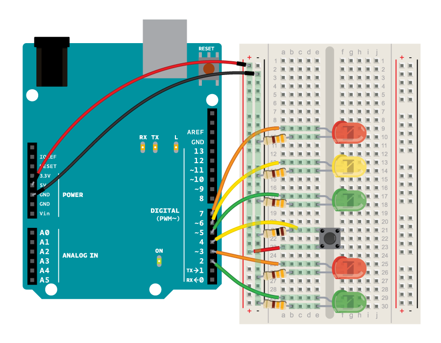 Membuat Program Lampu Lalu Lintas Menggunakan Arduino