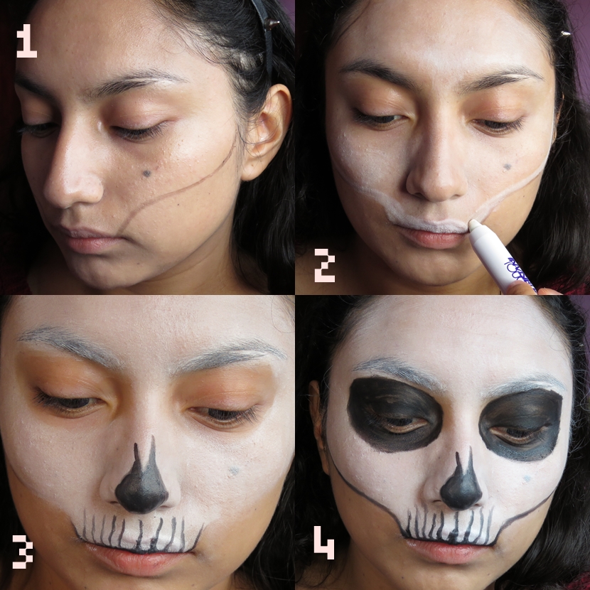 Tutorial: Skull Face Makeup [Halloween] | My Wonderland