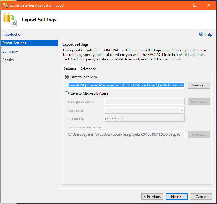 HodentekHelp: Can you a export data-tier task in SQL Server 2016 ...
