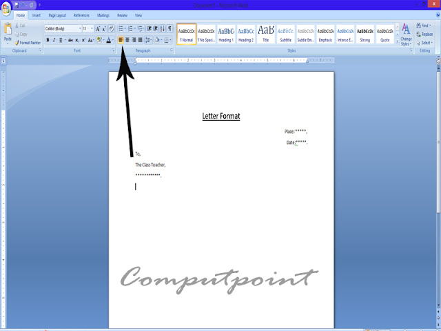 CompuTPoint How To Create A Letter In Ms Word CompuTPoint How To Create A Letter In Ms Word