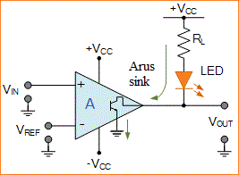 Rangkaian Op-amp Komparator - Belajar Elektronika