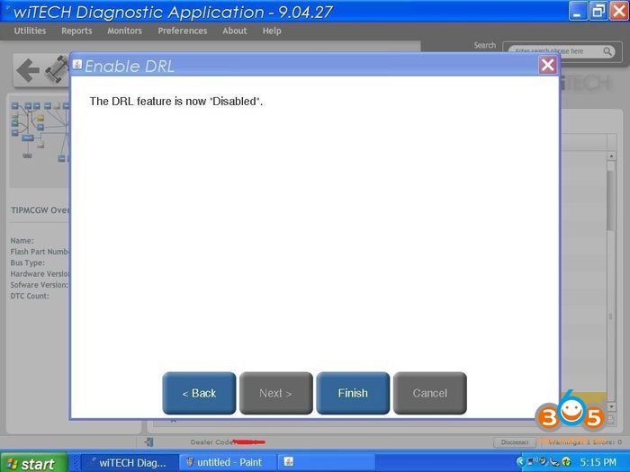 wiTech Micropod II Technical Support: Disable and Enable Chrysler DRLs ...