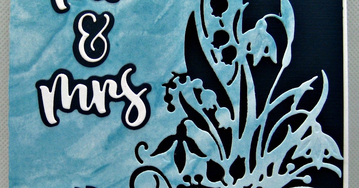 Karen's Kreative Kards: Wedding Card with the Snowdrop Edger Die from ...