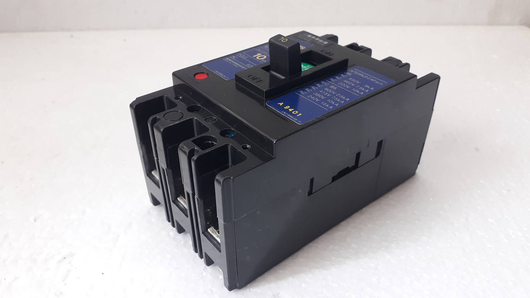 MITSUBISHI NF50-SS NO-FUSE BREAKER 10A 3P 600V NF50SS