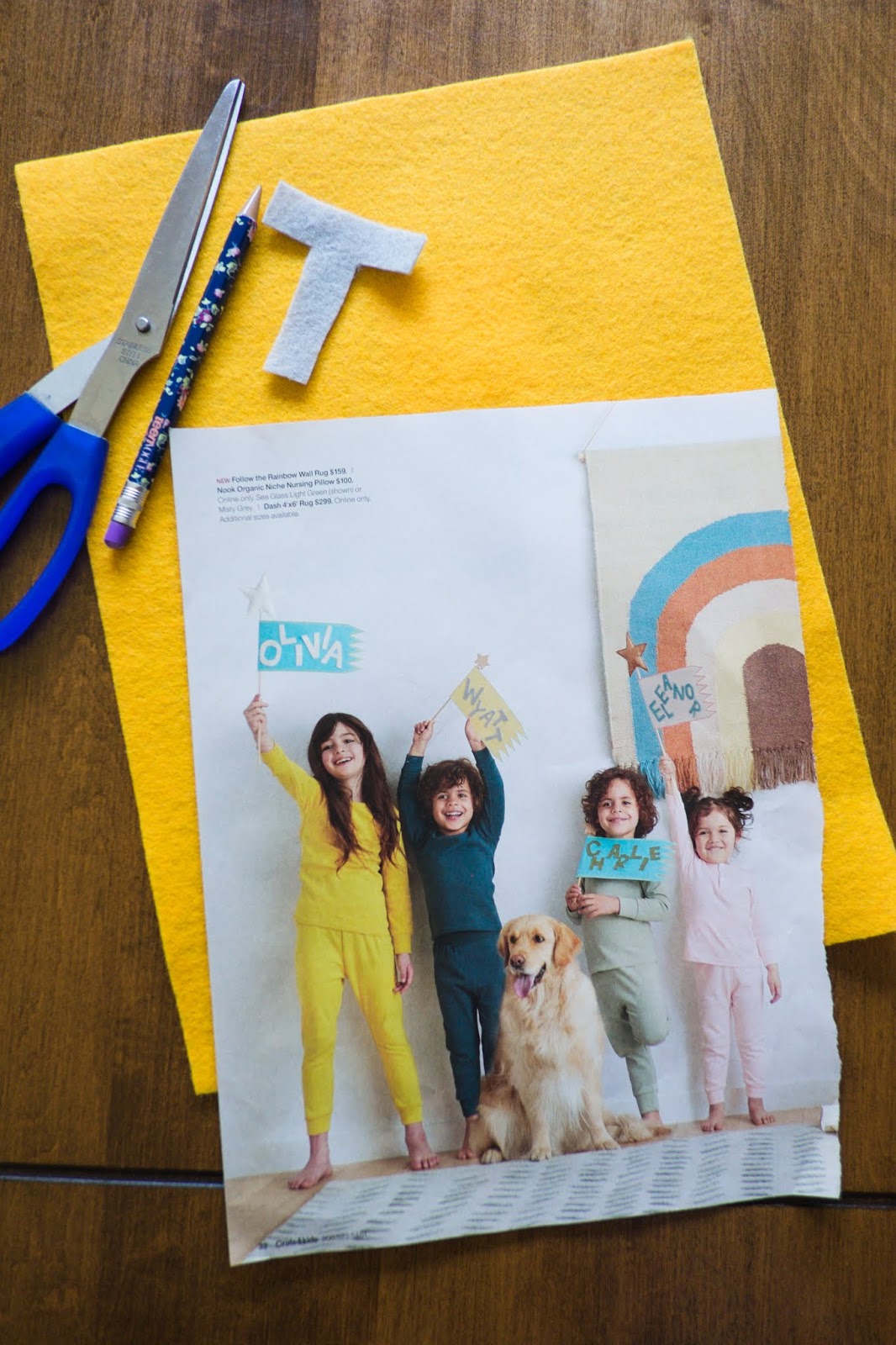 Domestic Fashionista: Felt Name Flags