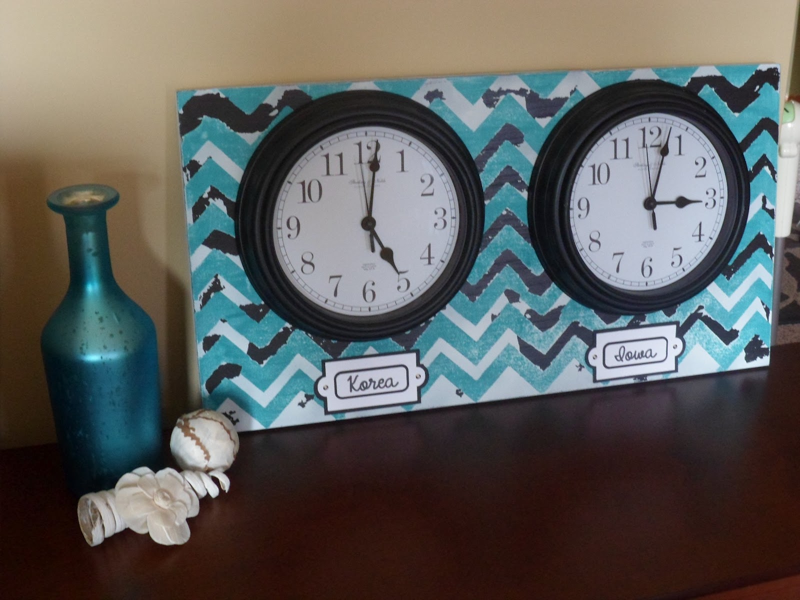 A Perfectly Crazy Life: TIME ZONE CLOCK.........Guest Post By Sarah B.