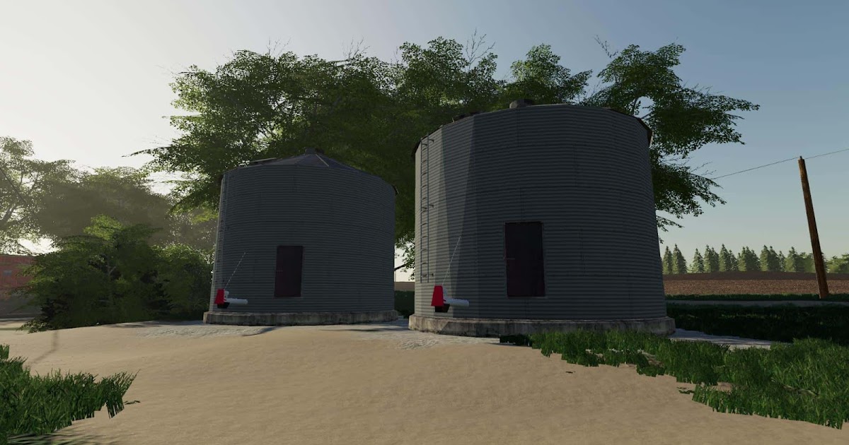 FS19 Old Grain Bin v1.5 - FS 19 & 22 USA Mods Collection