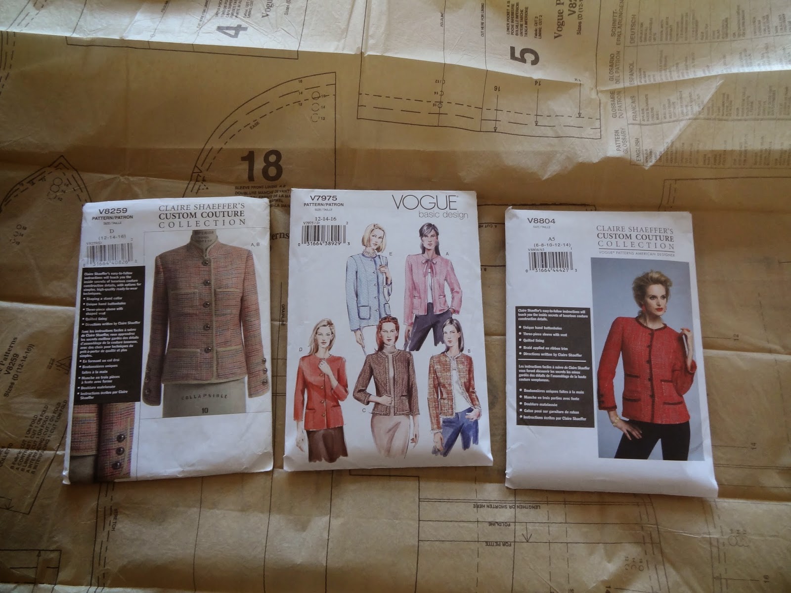 Peony'n'Rose: CHANEL STYLE JACKET - PATTERN CHOICES