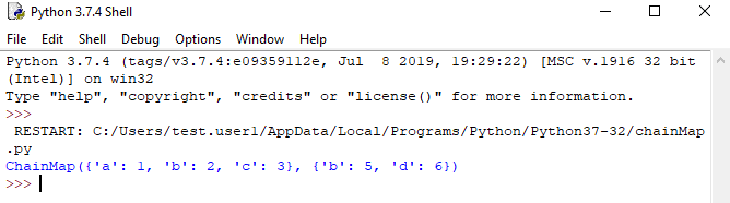 Techies Sphere: ChainMap in Python