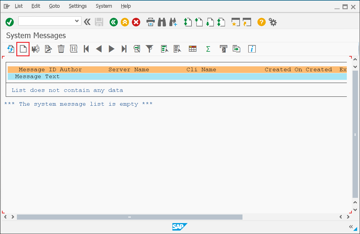SM02: SAP System Messages - SAP Basis Genie