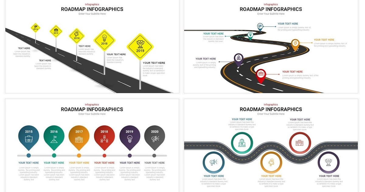 Creative Roadmap Infographic Template