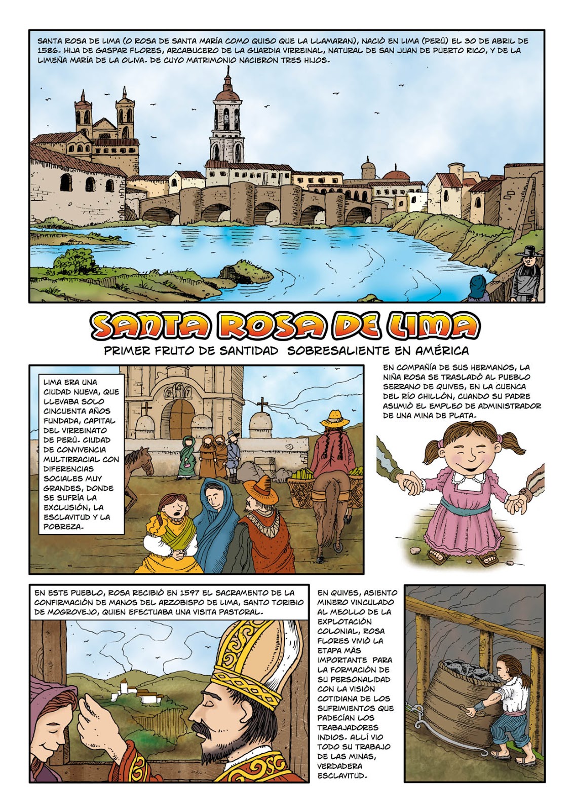 CÓMIC SANTA ROSA DE LIMA - Educacion Religiosa