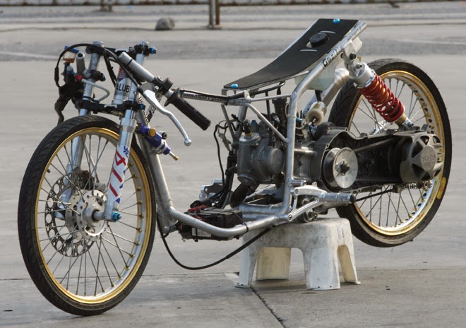 40 Foto Modifikasi Motor Drag Racing Matic