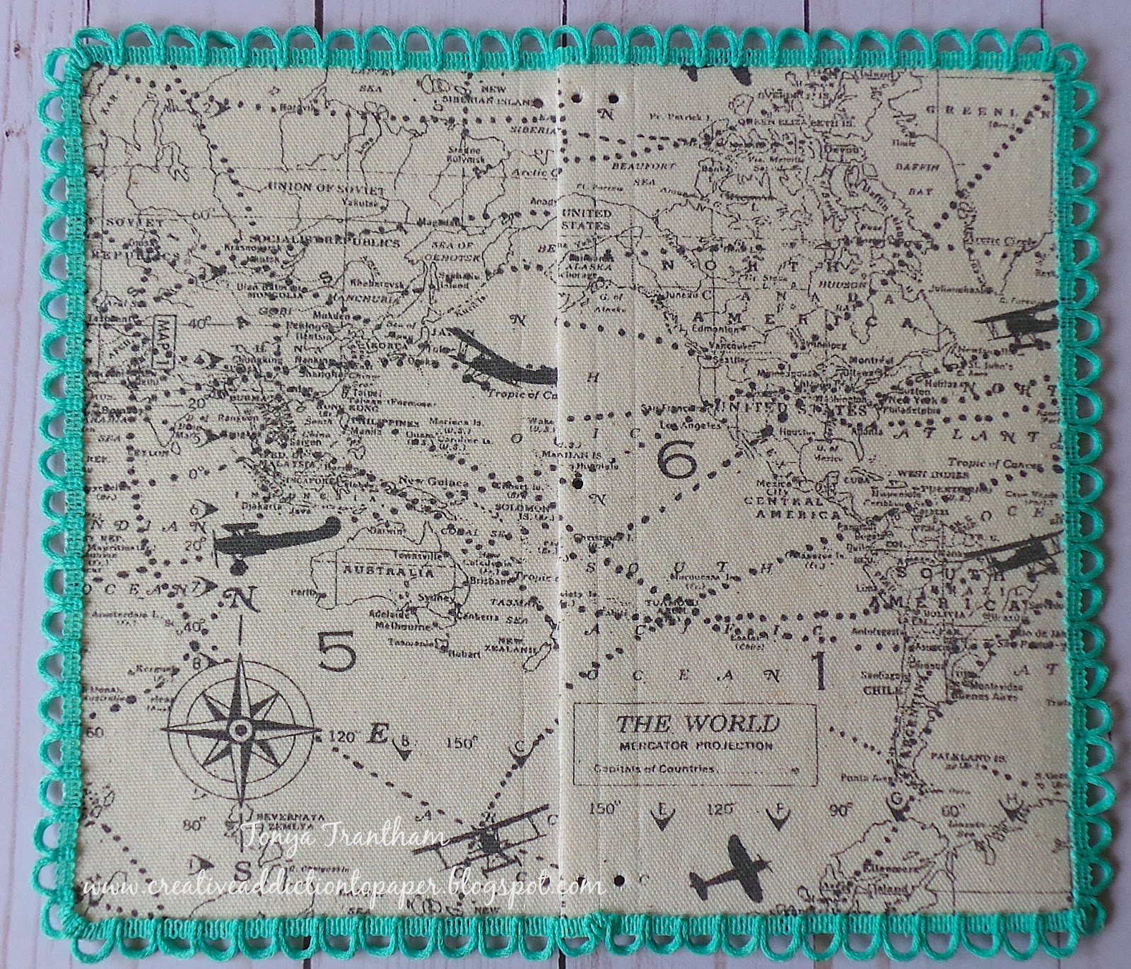 Creative Addiction to Paper: Fabric Travel Journal