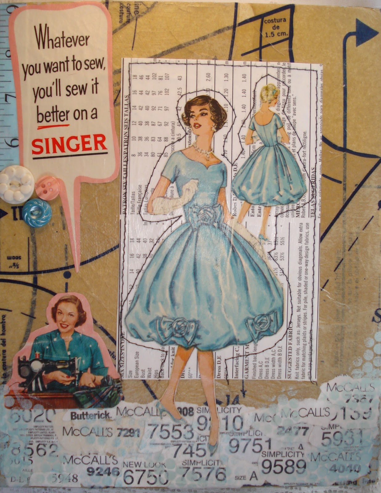 Sudio's Studio: Sewing Pattern Collage
