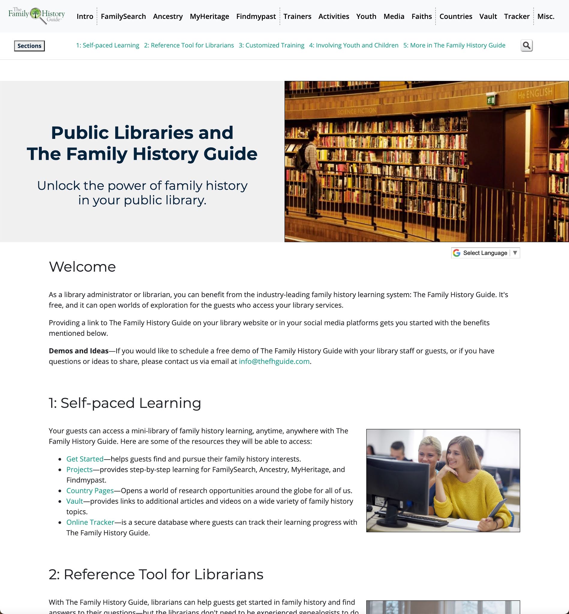 Genealogy's Star: The Family History Guide is a free resource for libraries