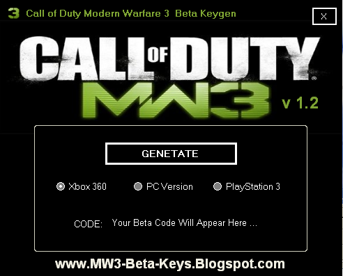 Modern Warfare 3 Beta Download - MW3 beta keys - Mw3 Beta Download