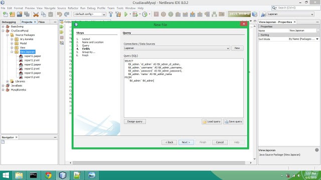 Tutorial Pembuatan Report Sederhana Menggunakan Java Netbeans