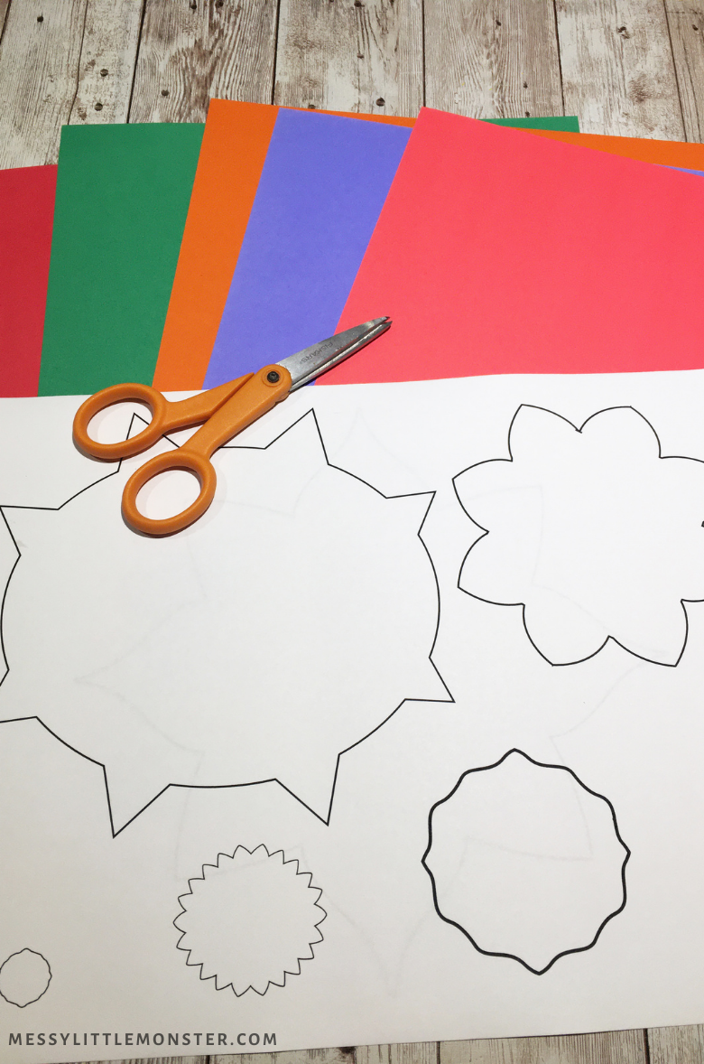 Rangoli Patterns - Diwali craft for kids - Messy Little Monster