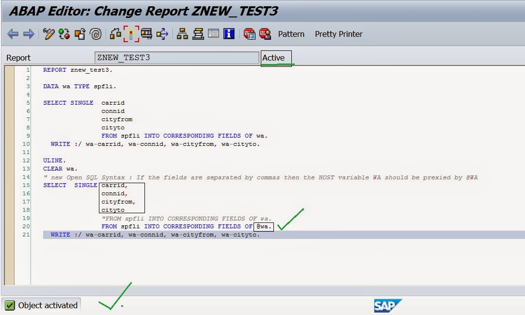 Techsap Use Of Escape Symbol In New Open Sql