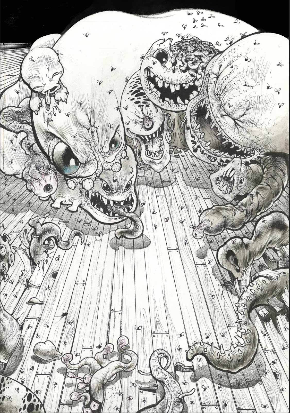 Sam Kieth : Isaac Video Game Art, Color & B&W