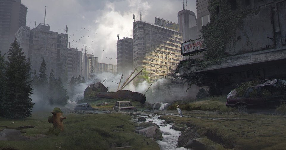 Sociolatte: Post Apocalyptic City - The Flood by Andy Walsh