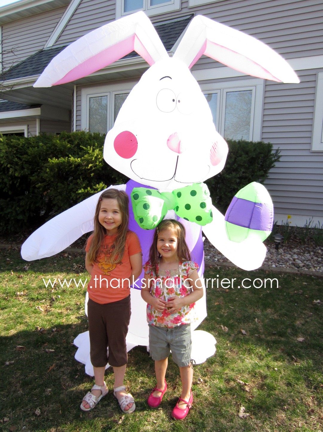 Thanks, Mail Carrier | Gemmy Airblown Inflatable Easter Bunny {Review ...