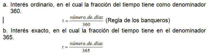 INTERES SIMPLE (2da Parte): INTERÉS ORDINARIO Y EXACTO: TIEMPO EN DÍAS