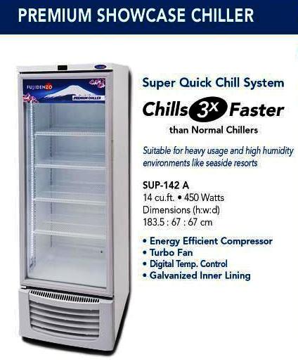 MaximaxSystems.com: FUJIDENZO UPRIGHT GLASS CHILLER / BEVERAGE COOLER