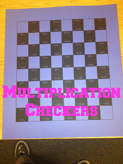 Primary Essentials: Multiplication Checkers and a Freebie