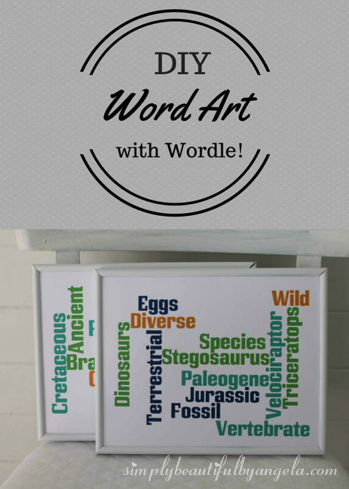 DIY Word Art | Simply Beautiful By Angela