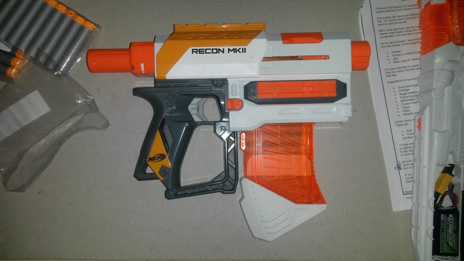 Outback Nerf: Review: Grey "Waffle" Darts