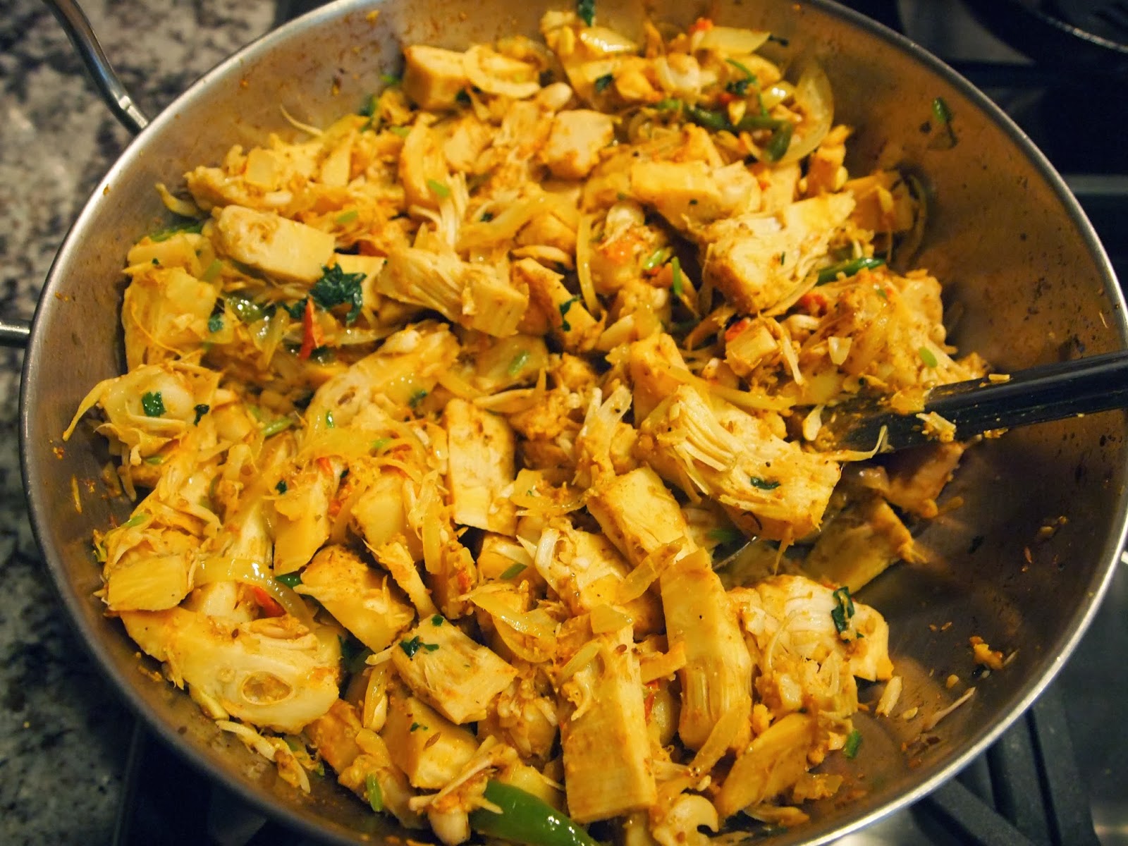 Aparna's Kitchen: Jackfruit- Kathal ki Sabzi- Vegetarian Meat
